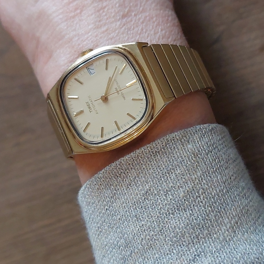Vintage Timex Automatic Gold Watch - Gem